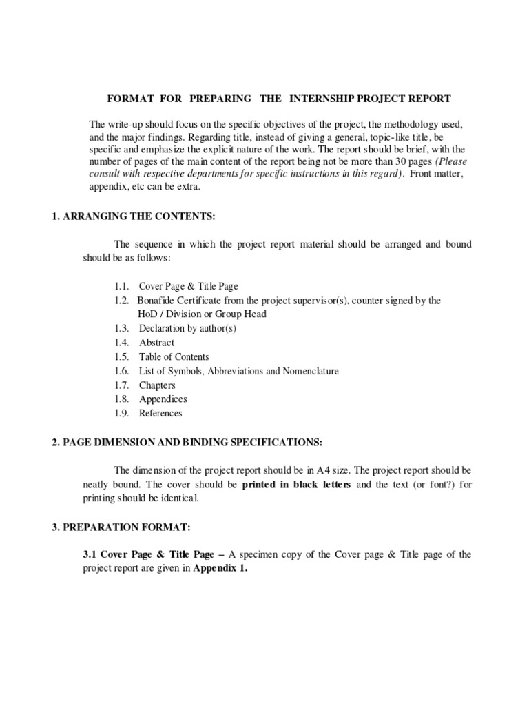 PBL Report Format | PDF | Table Of Contents | Book Design
