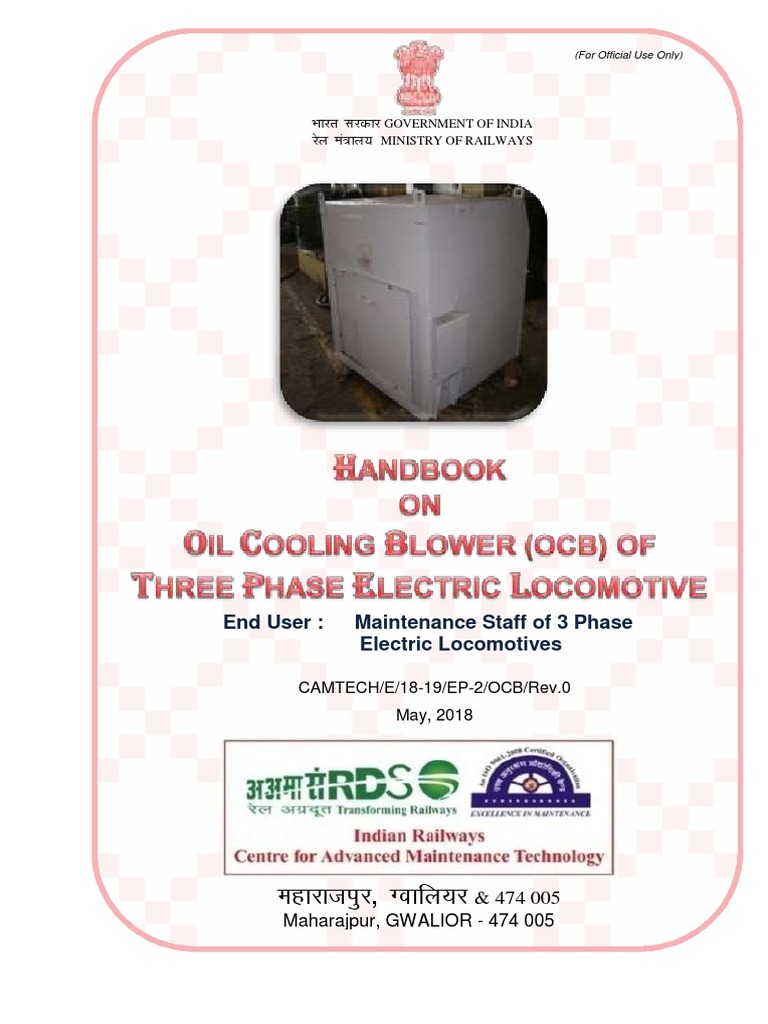 Handbook On Oil Cooling Blower (OCB) of Three Phase Eelectric ...