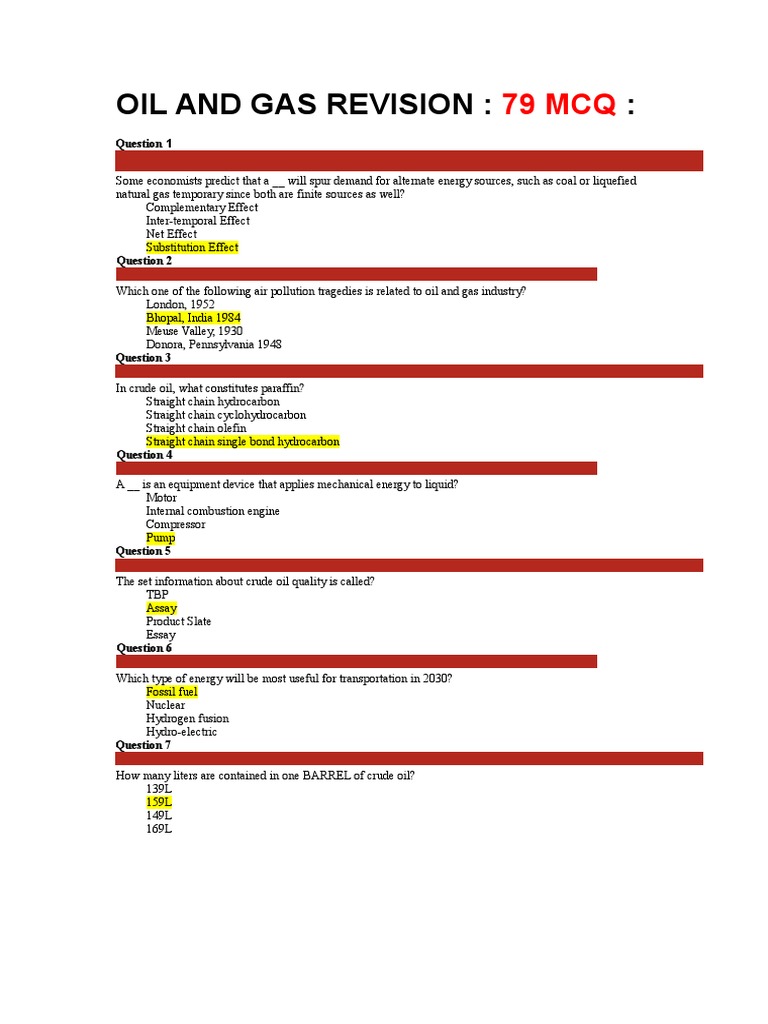 Oil and Gas Revision 2 | PDF | Petroleum Reservoir | Petroleum