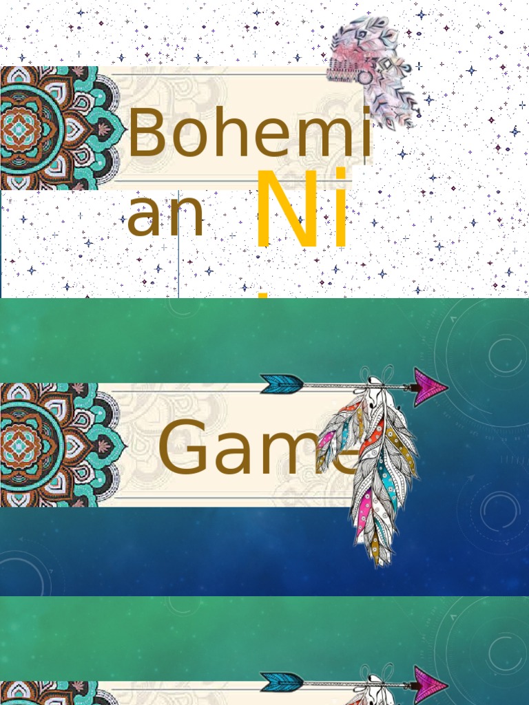 Bohemian Theme Presentation | PDF