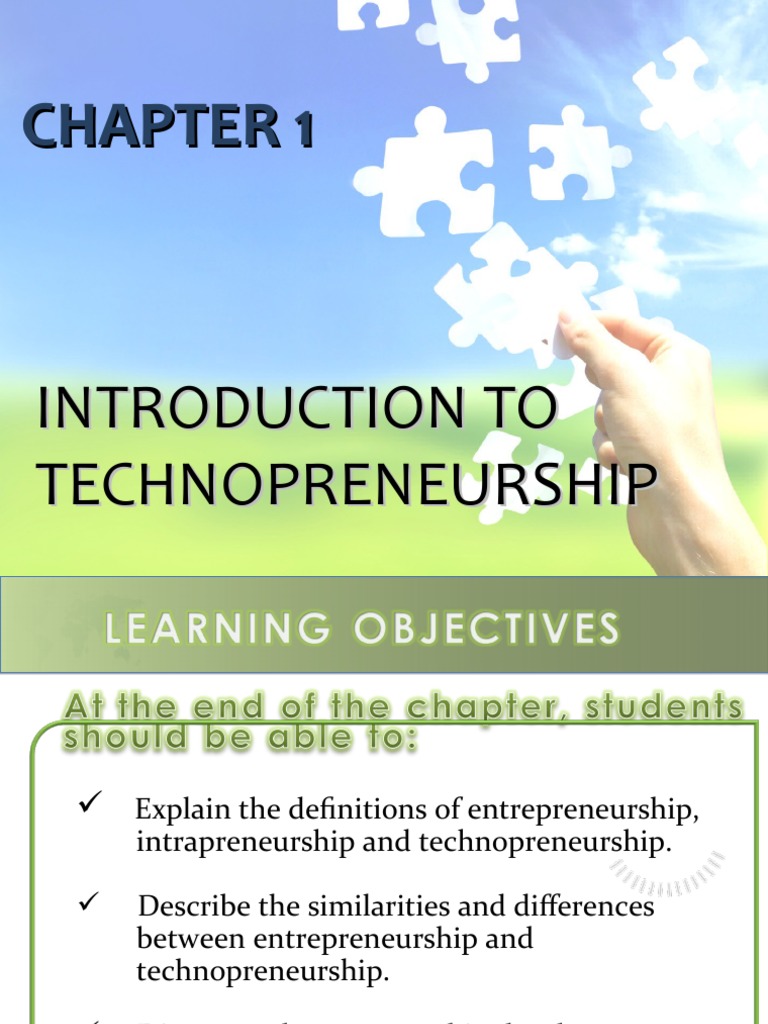 Introduction To Technopreneurship | PDF | Entrepreneurship | Computing