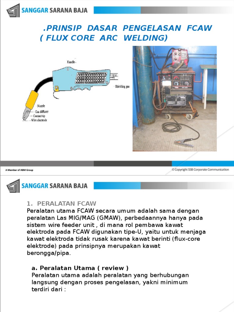 Prinsip Pengelasan Fcaw | PDF | Teknologi & Rekayasa