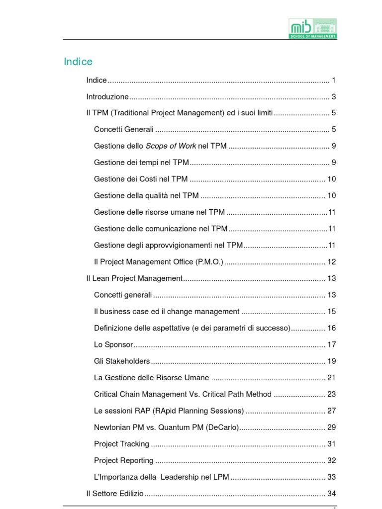 Lean Project Management | PDF