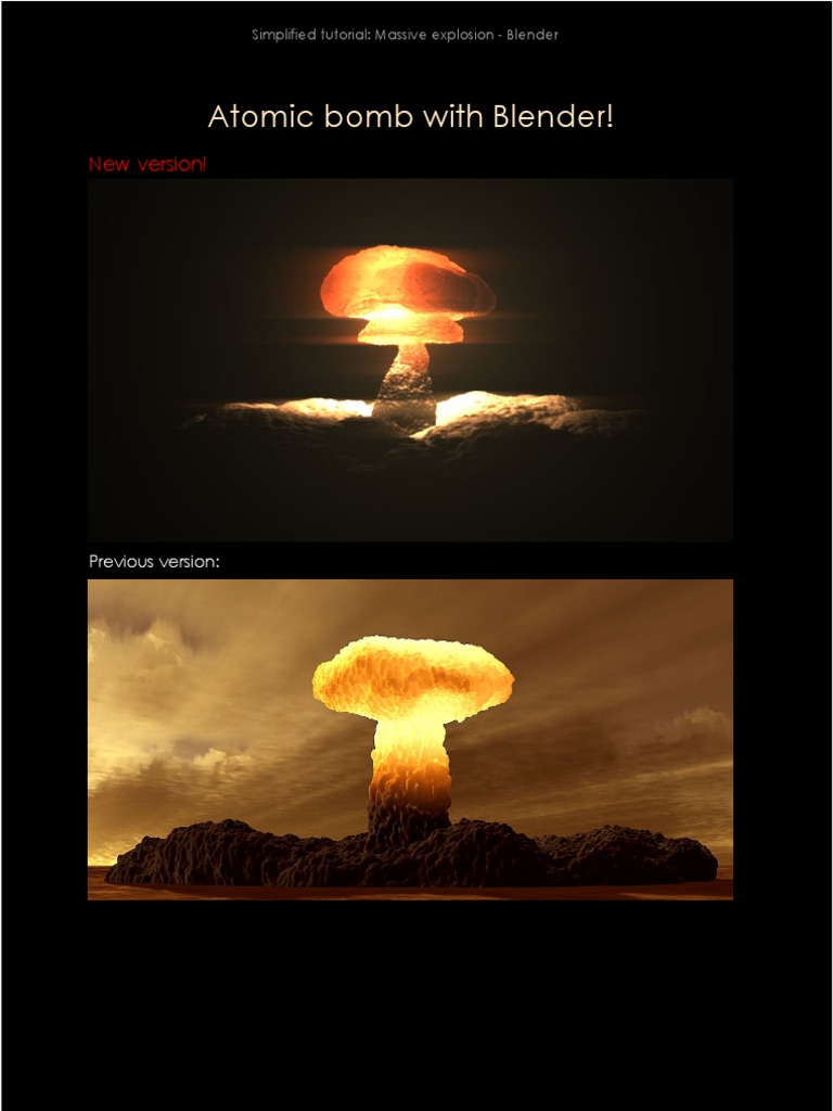 Atomic Bomb Tutorial en | PDF | Bomb | Explosion