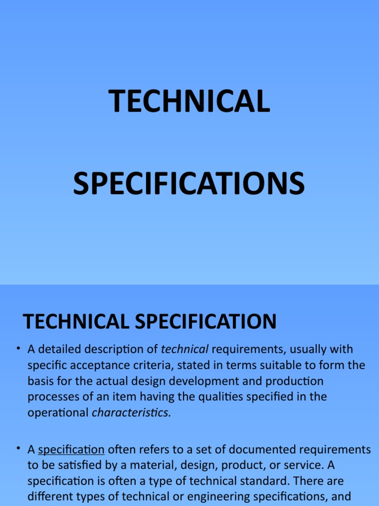 Part 3 4 SPECS CONTRACTS | PDF | Specification (Technical Standard ...
