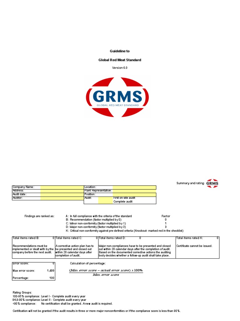 GRMS Guidelines Version 6 0 22 January 2019 | PDF | Internal Audit ...