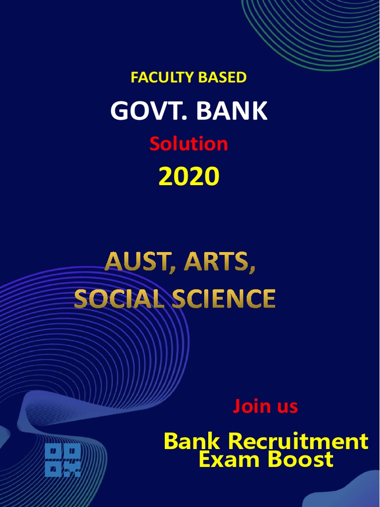 Faculty Based Bank Job Solution | PDF