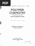 Polymer Chemistry 3rd Edition Written by Malcolm P. Stevens - Solution ...