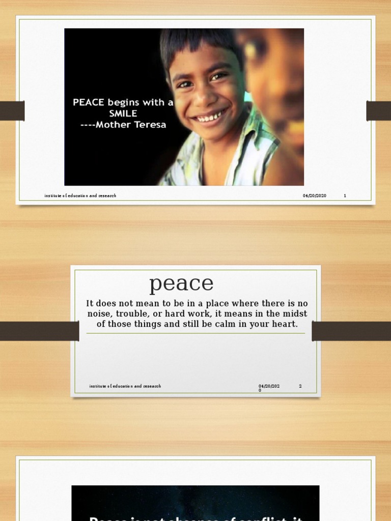 Peace Education | PDF