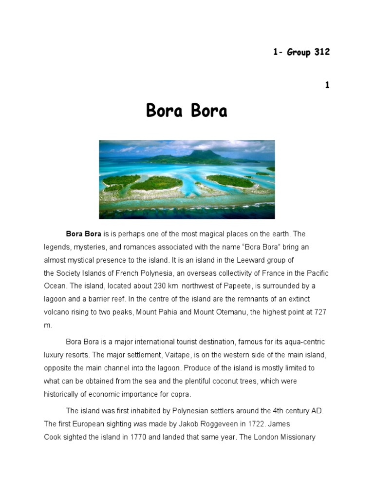 An Overview of the Tropical Paradise of Bora Bora: Its Geography ...