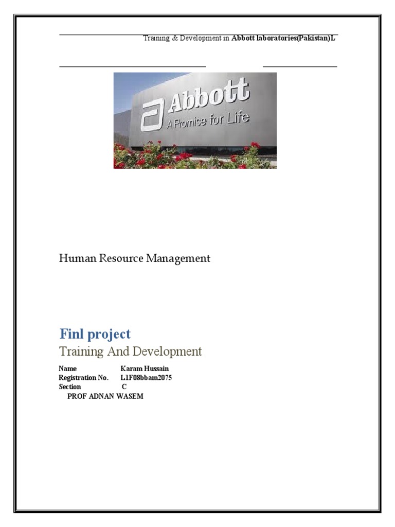 Finl Project: Training and Development | PDF | Performance Appraisal | Laboratories