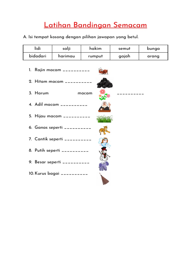 Latihan Bandingan Semacam (Pemulihan) | PDF