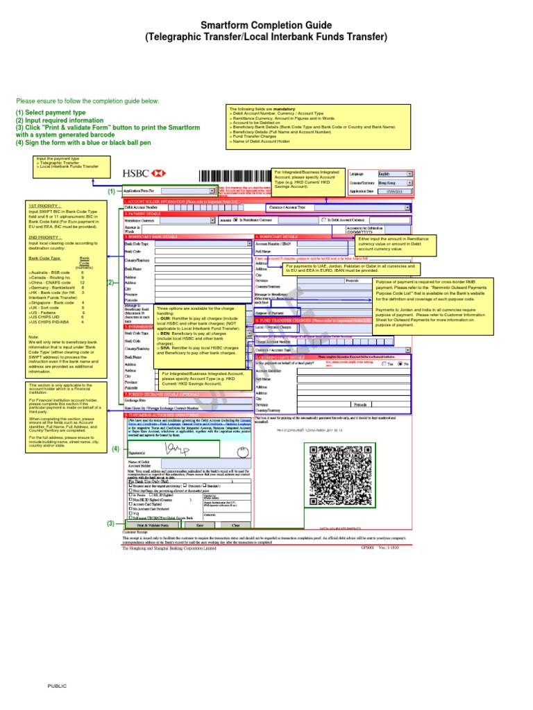 Smartform Completion Guide (Telegraphic Transfer/Local Interbank Funds ...