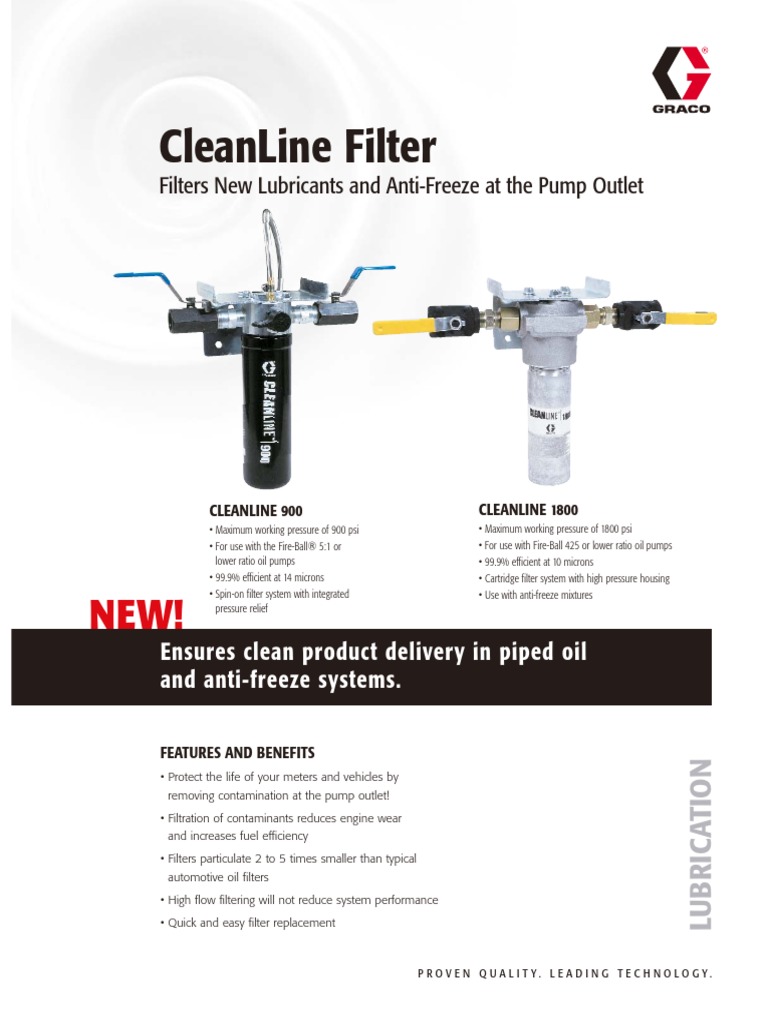 CleanLine Flyer 336808B | PDF | Filtration | Chemical Engineering