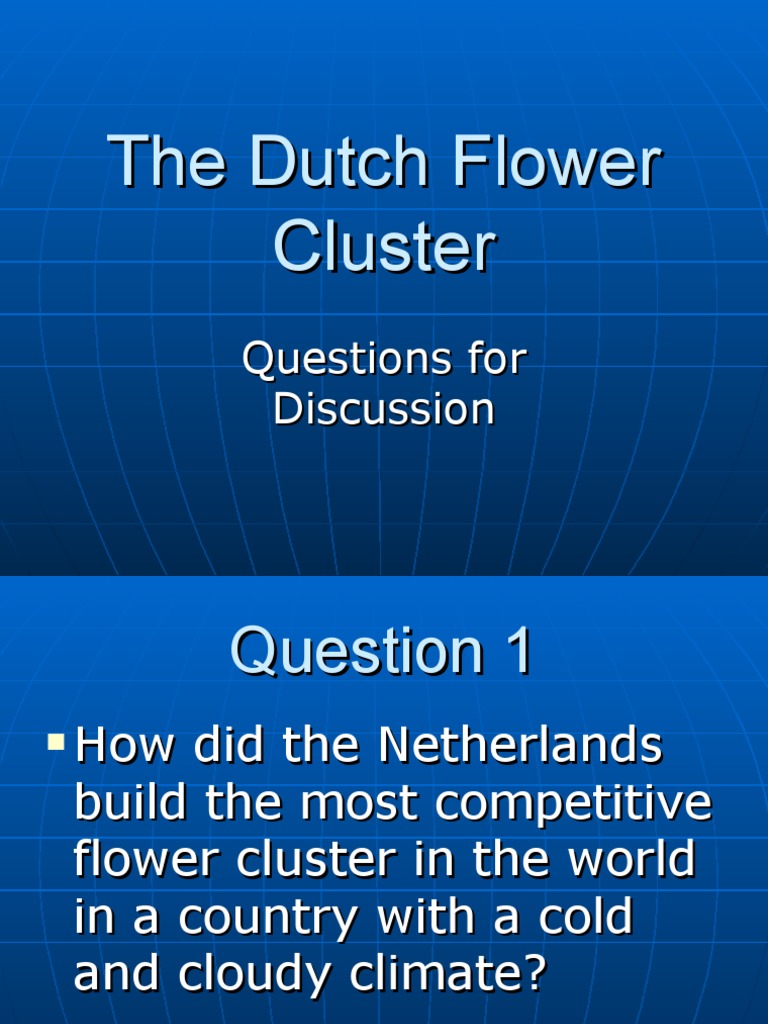 Dutch Flower Cluster - Discussion | PDF