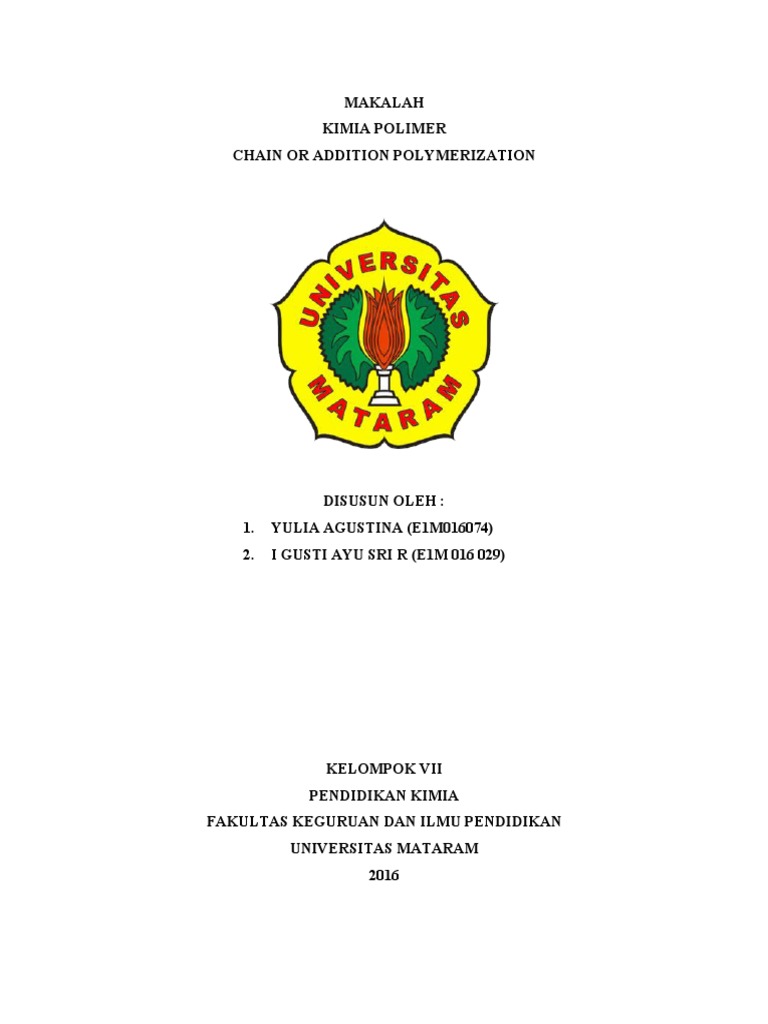 Polimerisasi Adisi | PDF