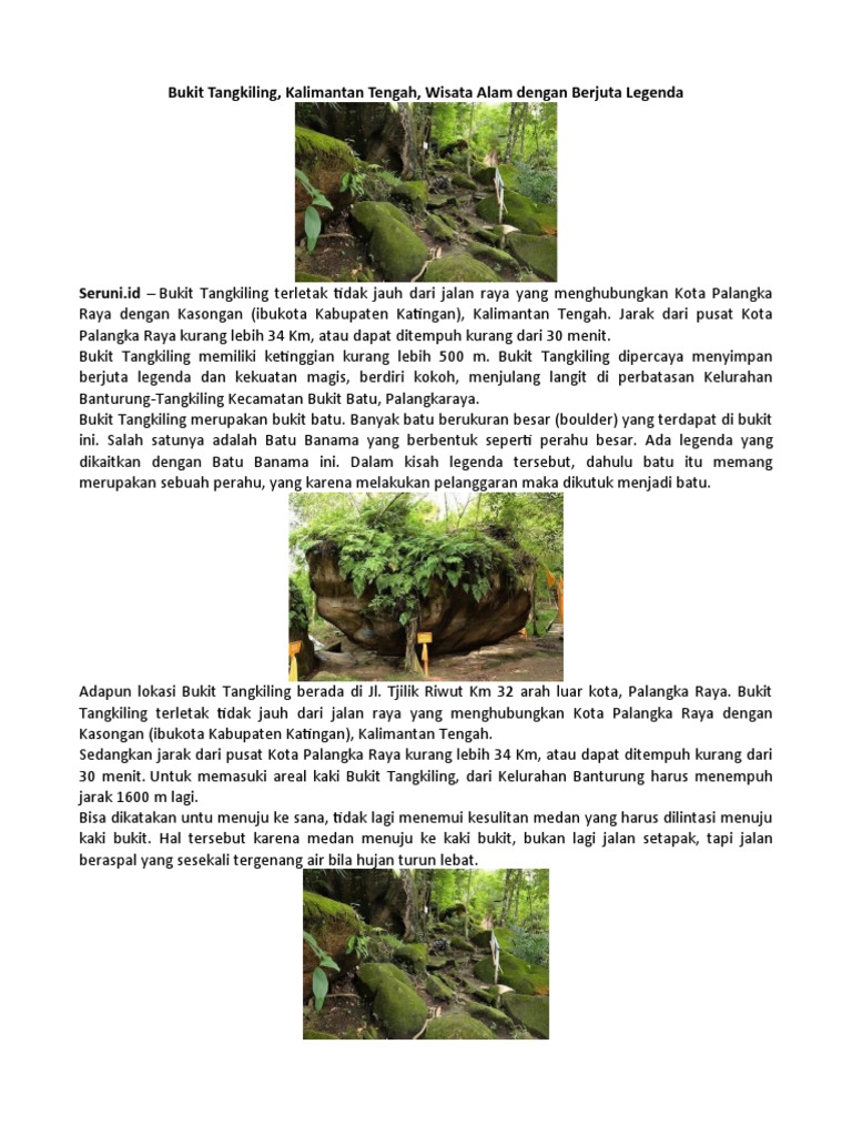 Bukit Tangkiling, Palangkaraya, Kalimantan Tengah | PDF
