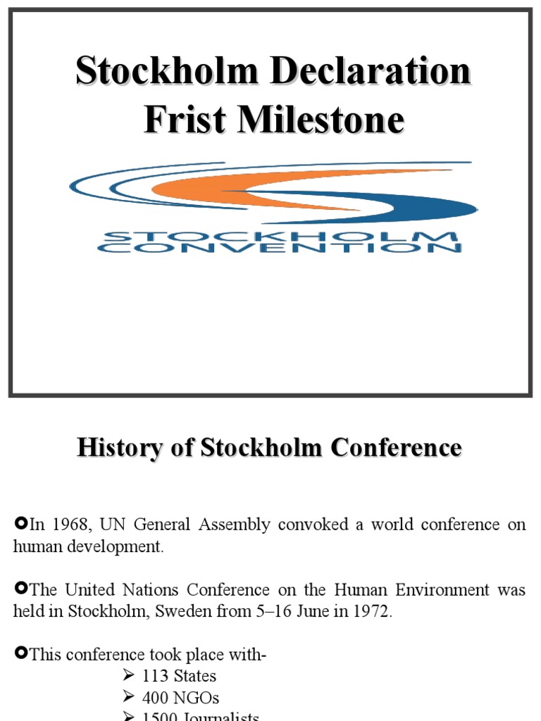2 - Stockholm - Declaration | PDF | Environmental Law | Environment