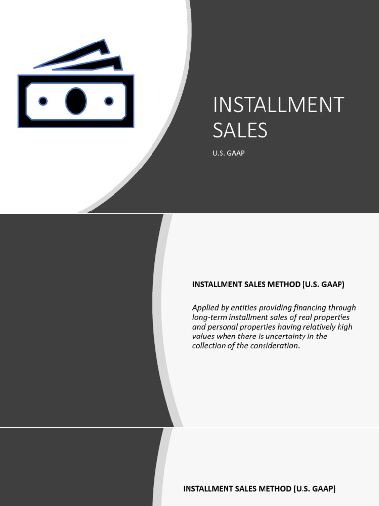 Accounting for Installment Sales | PDF | Gross Income | Sales