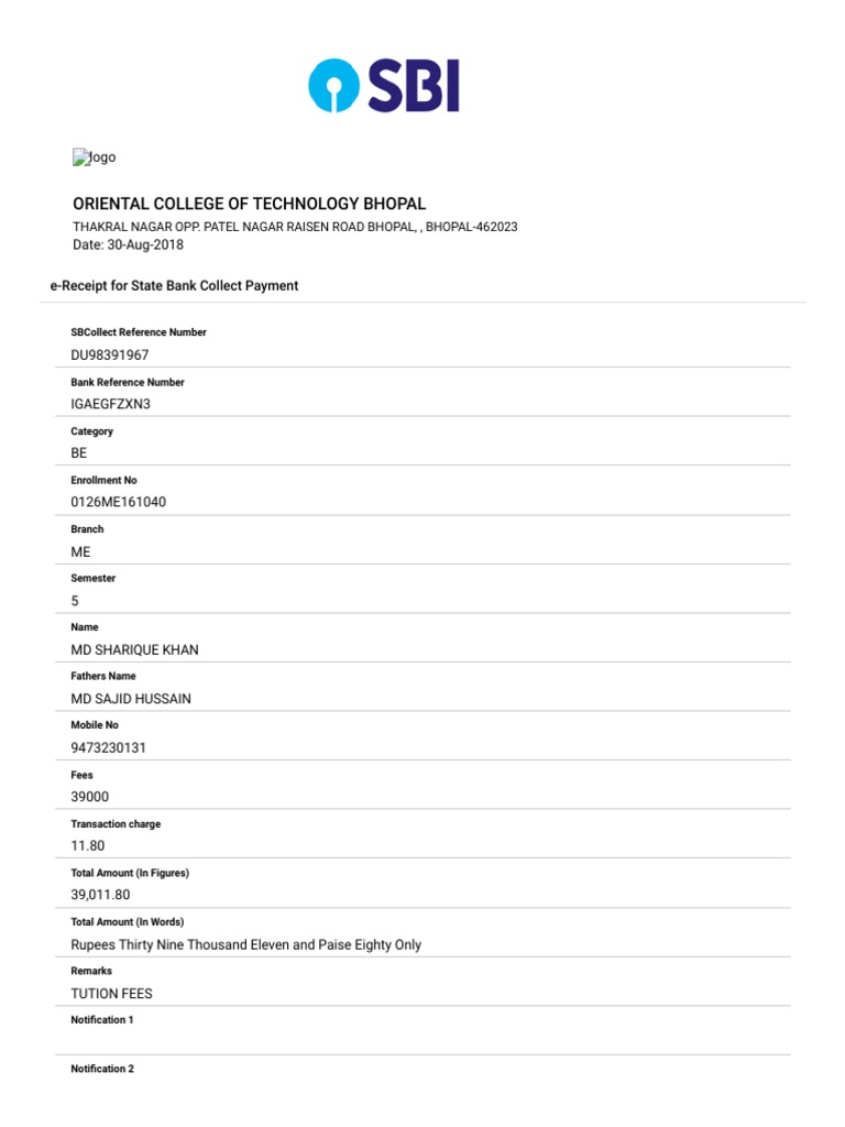 Https WWW - Onlinesbi.com Sbicollect Paymenthistory Paymenthistoryredirecturl - HTM PDF | PDF