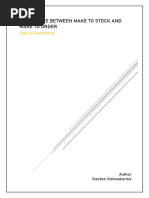 MTO vs MTS in SAP SD Explained | PDF | Inventory | Supply Chain Management