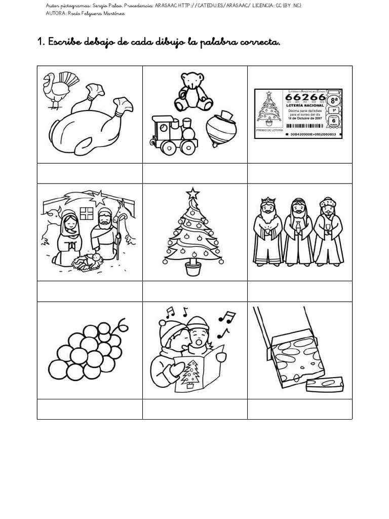 Lectoescritura Navidad Parte 1 PDF | PDF