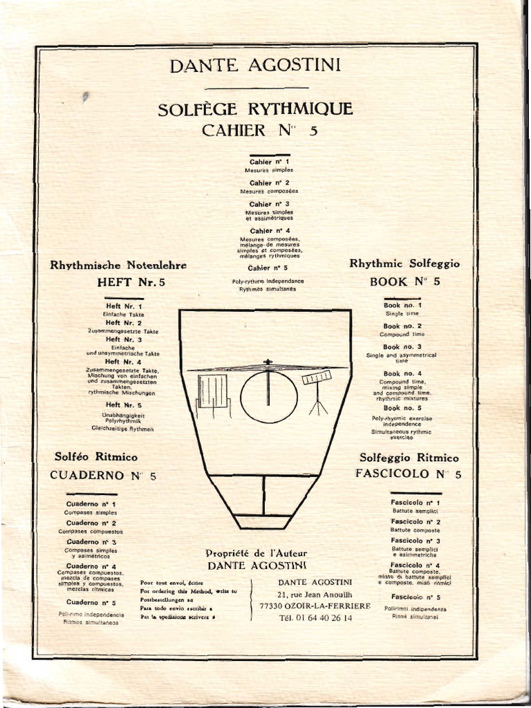 Solfeggio Ritmico 5 - Dante Agostini | PDF
