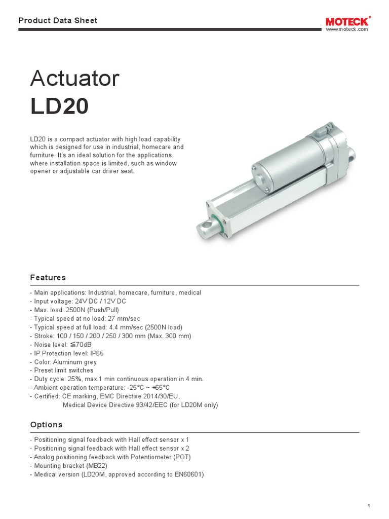 Data Sheet LD20 | Download Free PDF | Manufactured Goods | Electrical ...