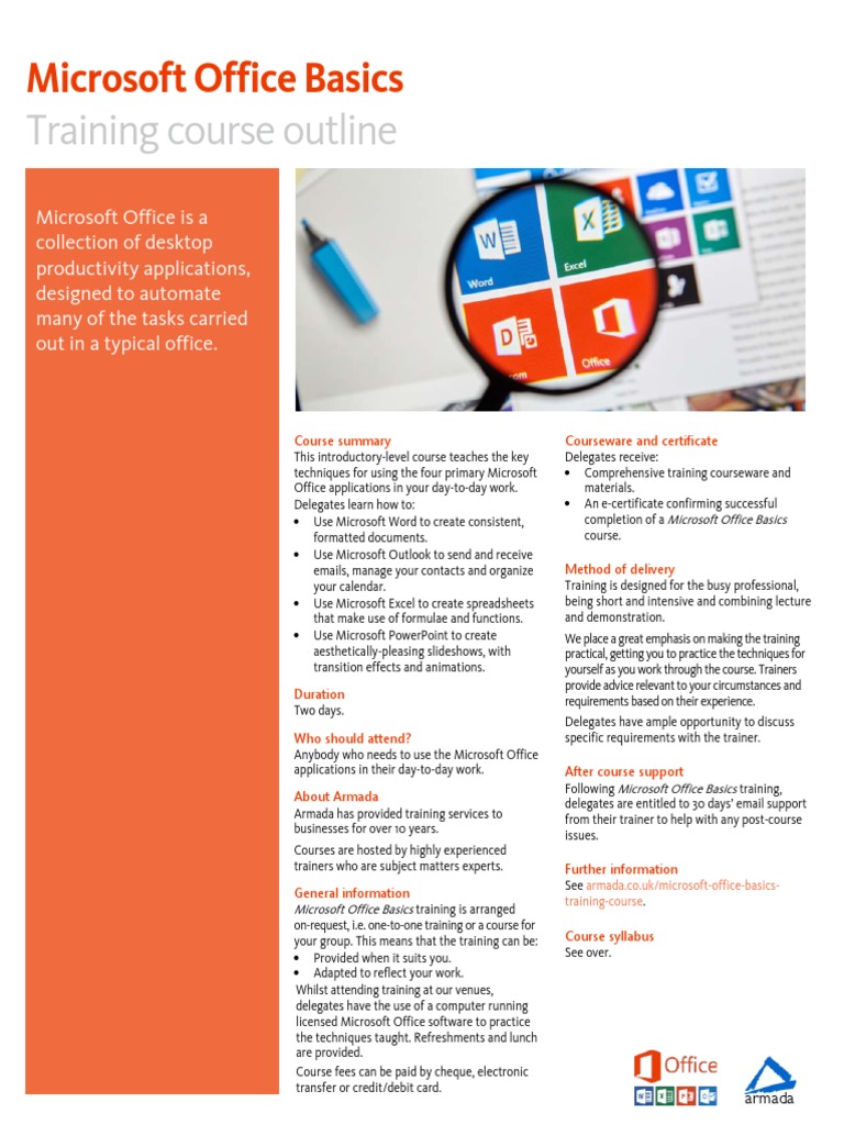 Gaining Microsoft Office Proficiency: An Introductory Course on the ...