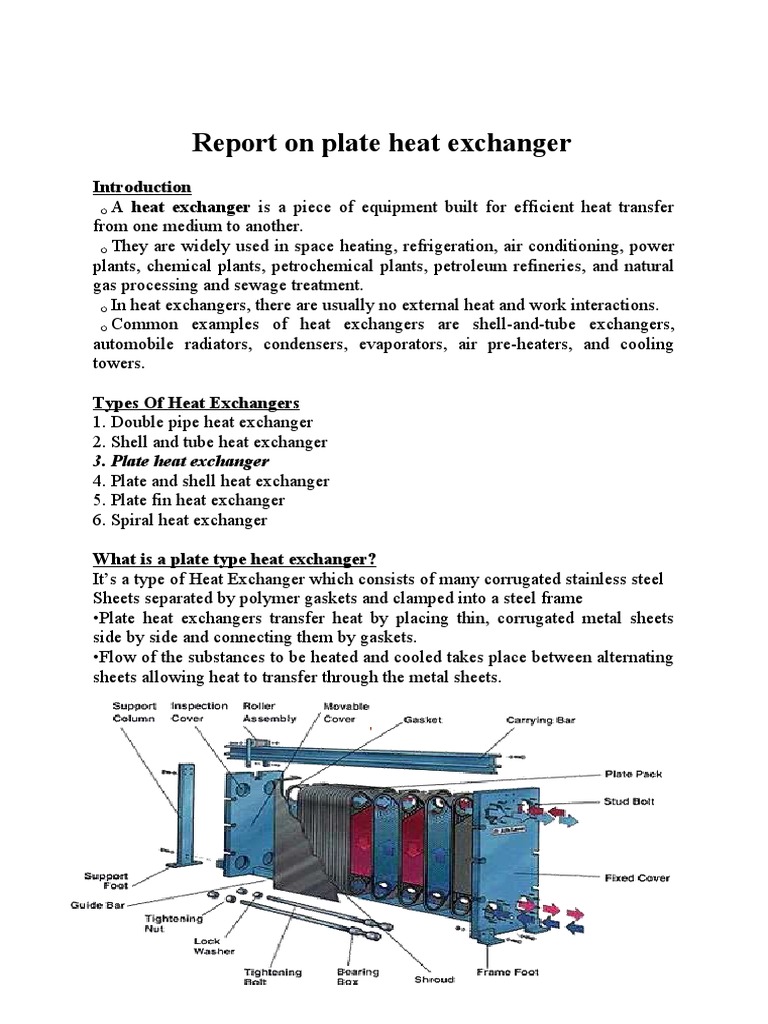 Plate Type Heat Exchanger | PDF | Heat Exchanger | Heat Transfer