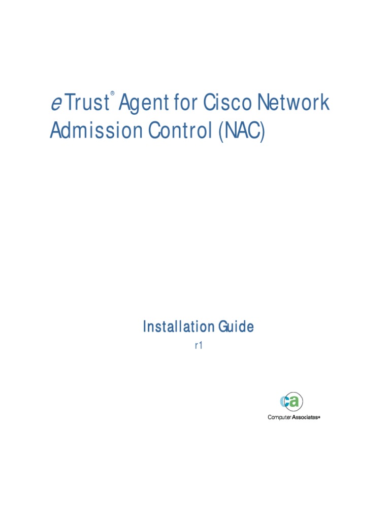 Trust Agent For Cisco Network Admission Control (NAC) : Installation ...