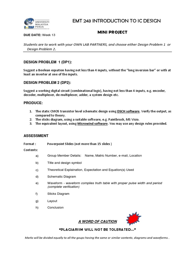 Mini Project Ic Design | PDF