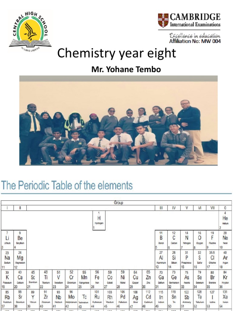Chemistry Year Eight | PDF | Atoms | Atomic Nucleus