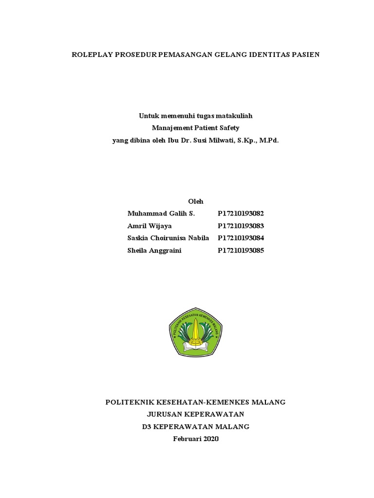 Roleplay Identifikasi Bu Susi | PDF