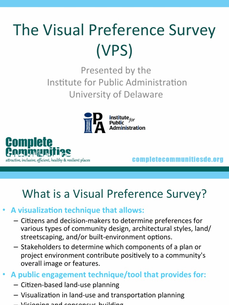 Visual Preference Survey PPT 122ow1r | PDF | Survey Methodology | Science