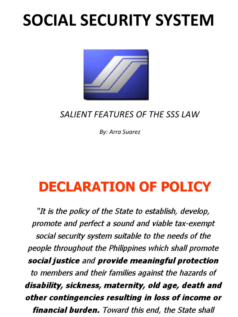 SSS Law | PDF | Employment | Government
