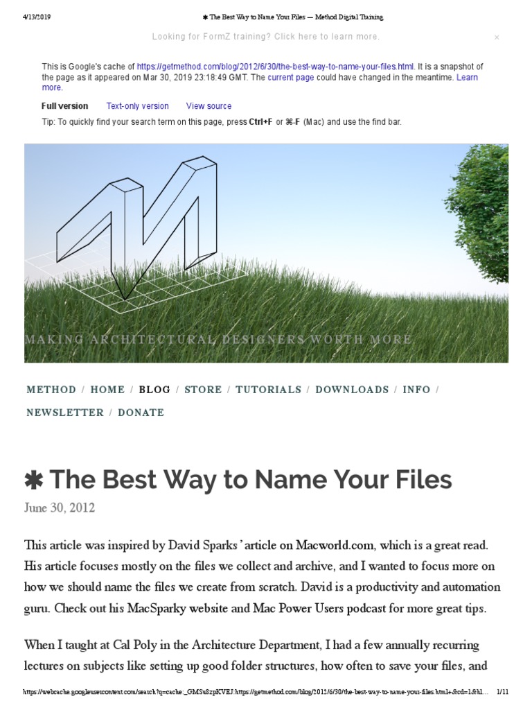 2019-04-13 Article - Productivity - The Best Way To Name Files On Your ...