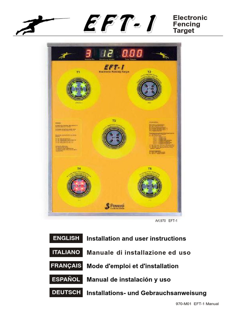 EFT-1 El. Target Manual ENG | PDF | Fencing | Parameter (Computer ...
