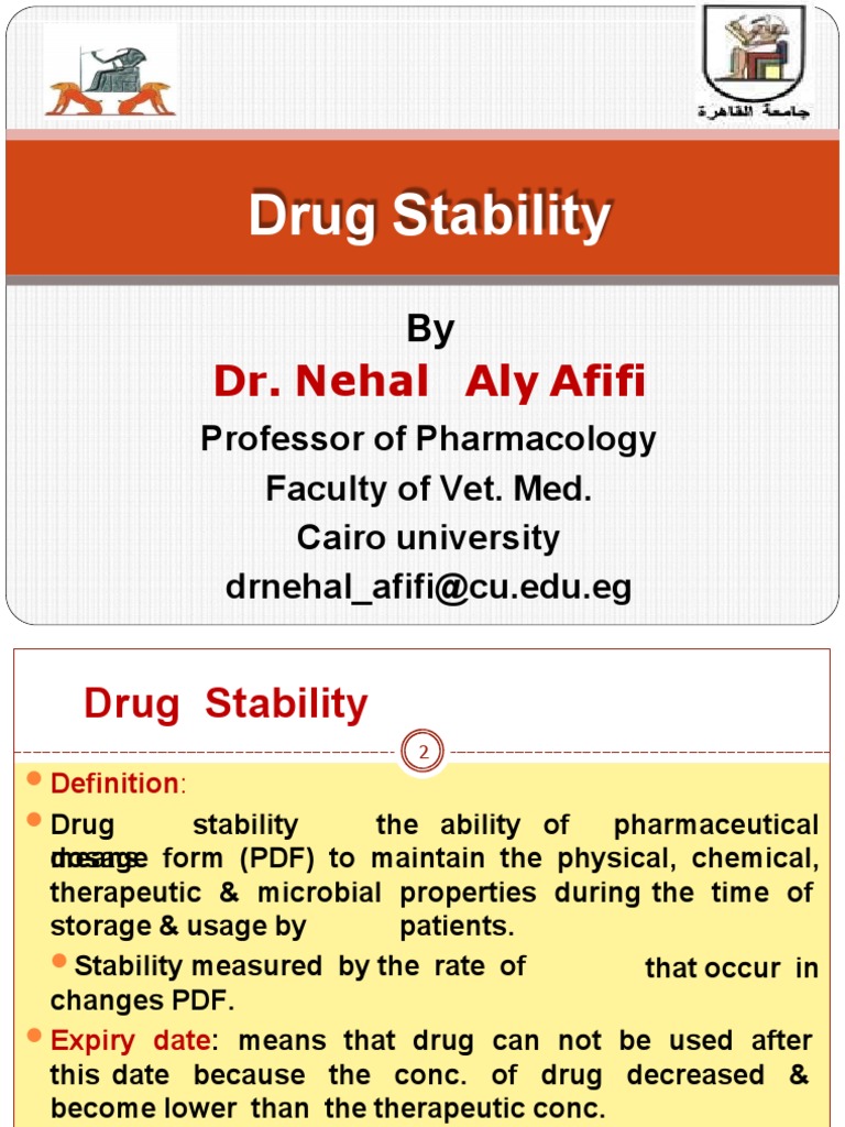 Drug Stability | PDF | Pharmaceutical Formulation | Plastic