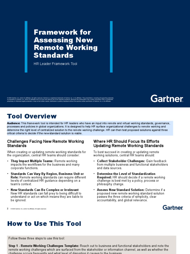 Framework For Assessing New Remote Working Standards: HR Leader ...