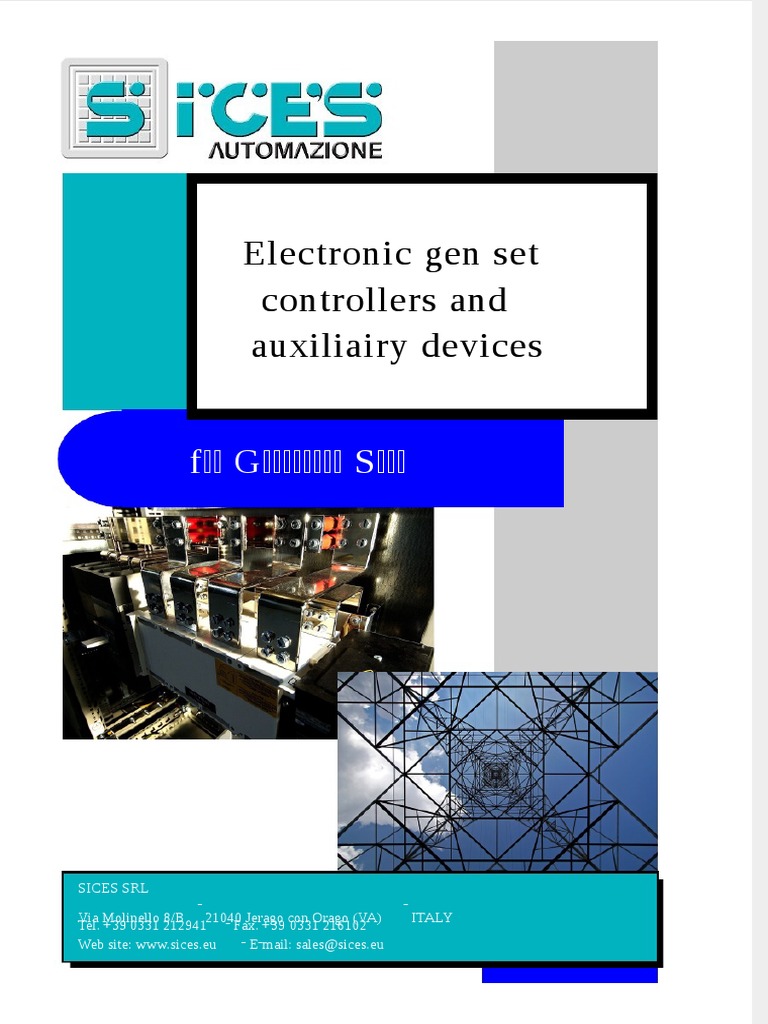 SICES SRL: Electronic Gen Set Solutions | PDF | Modem | Personal Computers