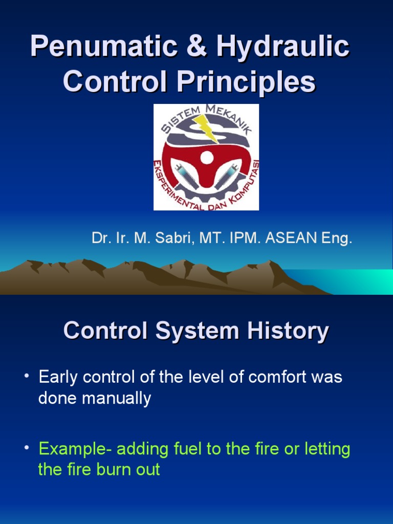 Penumatic & Hydraulic Control Principles | PDF | Control System ...