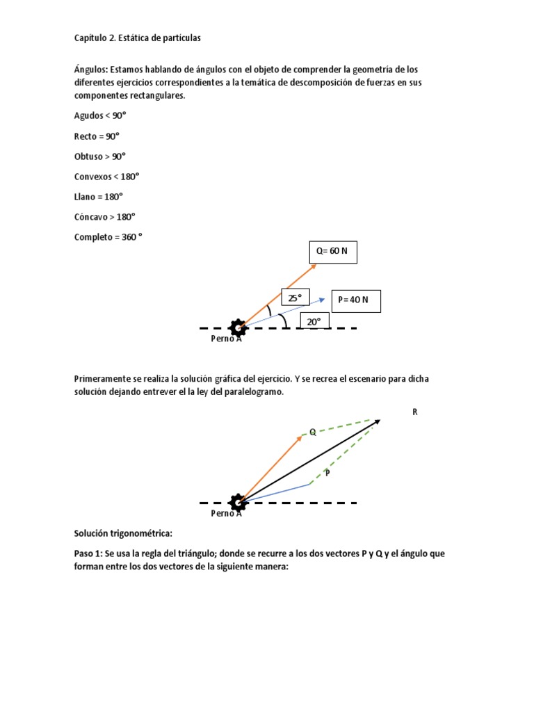 2.3. ADICIÓN DE FUERZAS SUMANDO SUS COMPONENTES X y Y. | PDF | Vector ...