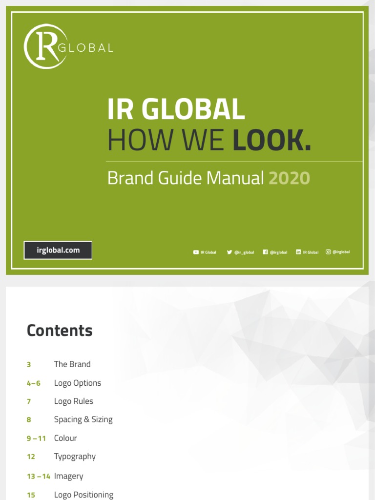 IR Global Brand Guidelines 2020 | PDF | Logos | Brand