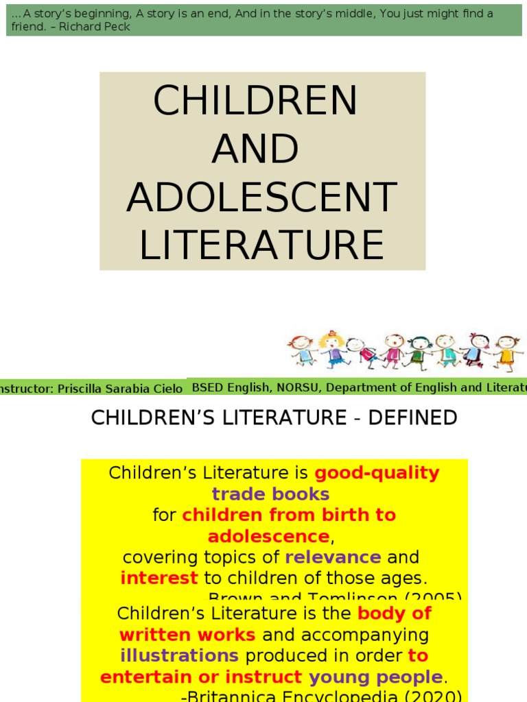 Children's Literature | PDF | Literacy | Children's Literature