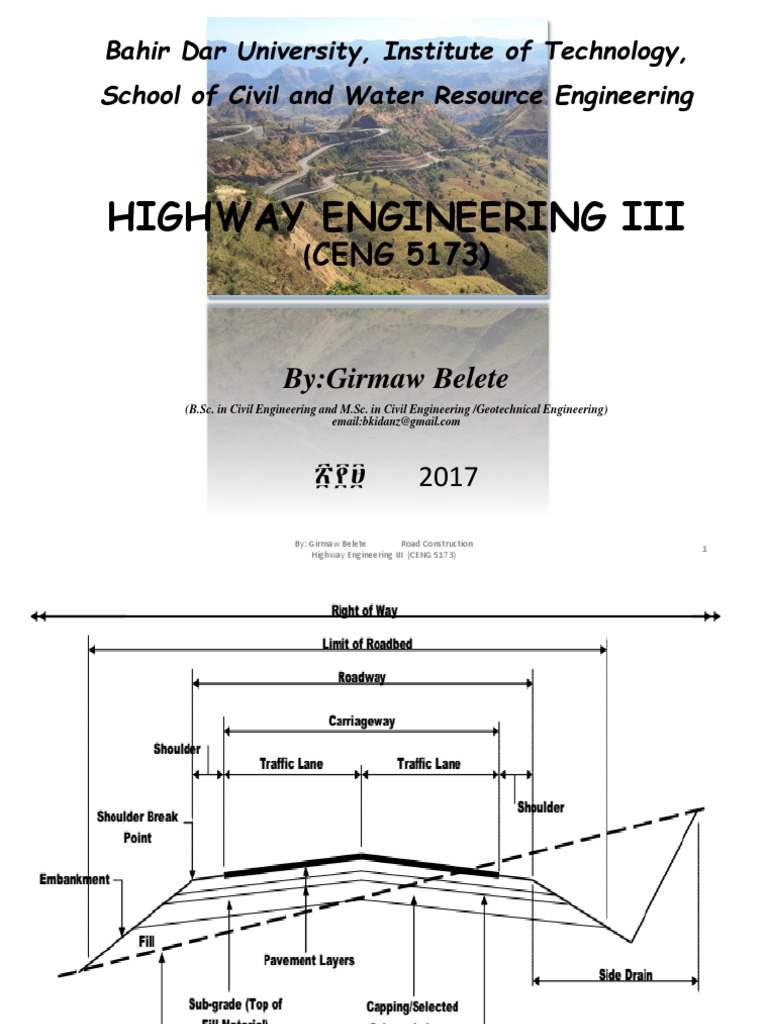 Chapter 01 Road Construction | PDF | Road | Road Surface