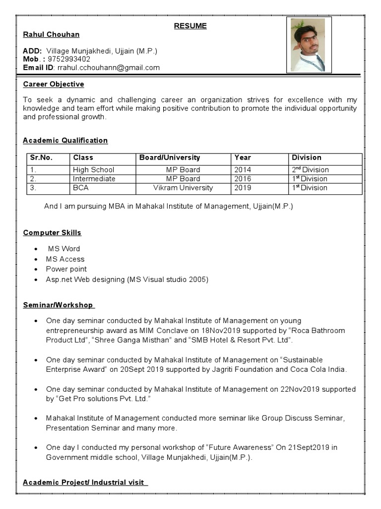 Rahul Resume | PDF
