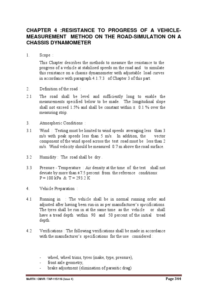 Vehicle Coast Down Test Procedures | PDF | Acceleration | Accuracy And ...