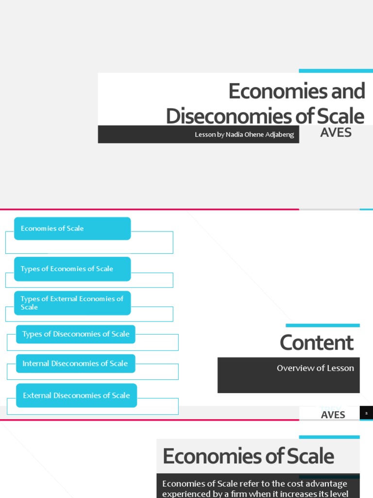 Economies and Diseconomies of Scale | PDF | Economies Of Scale | Economics