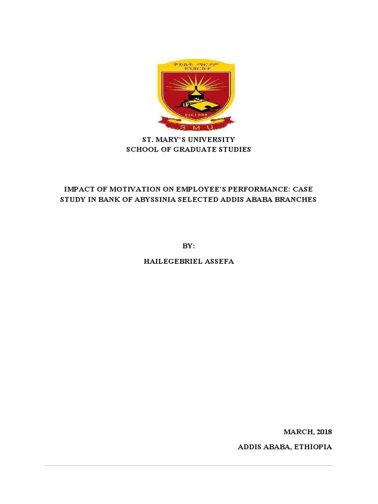 Impact of Motivation On Employee's Performance Case Study | PDF ...